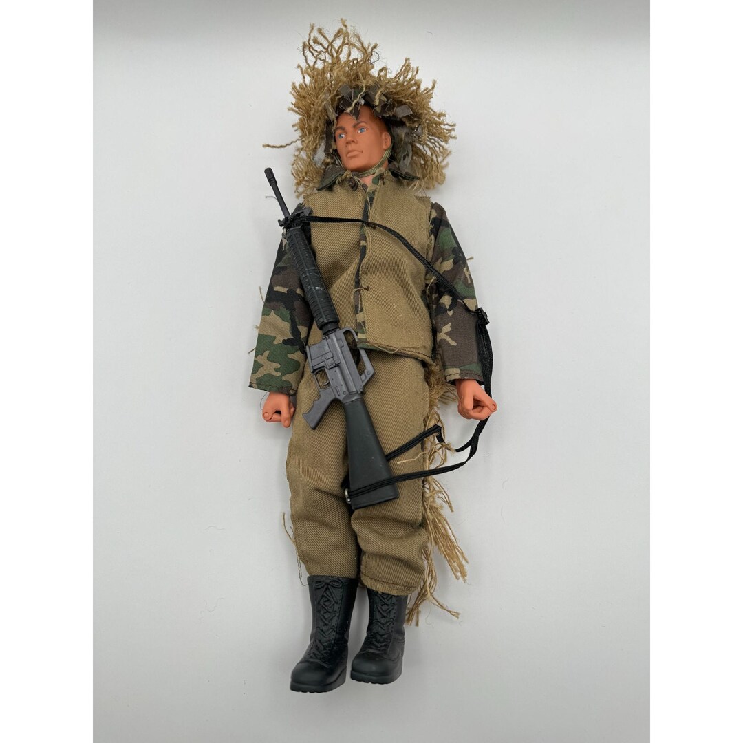 Vintage 01' G.I. Joe 12" Hasbro Long Range Sniper Army Ranger Military ...