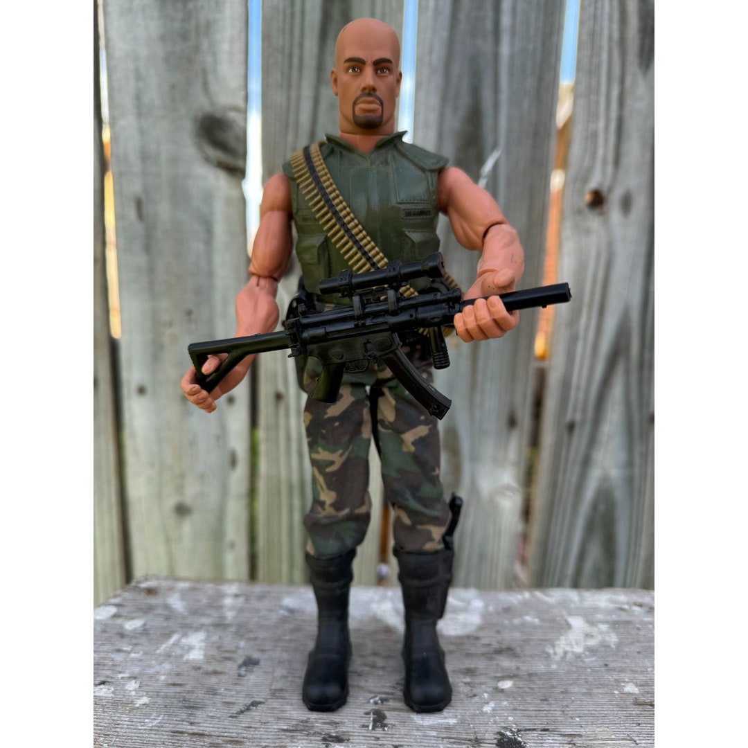 Vintage 96' G.I. Joe 12 Gung Ho US Marines Military Figure Hasbro ...