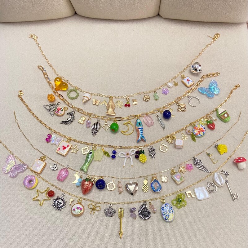 Vintage Charm Necklace - Etsy