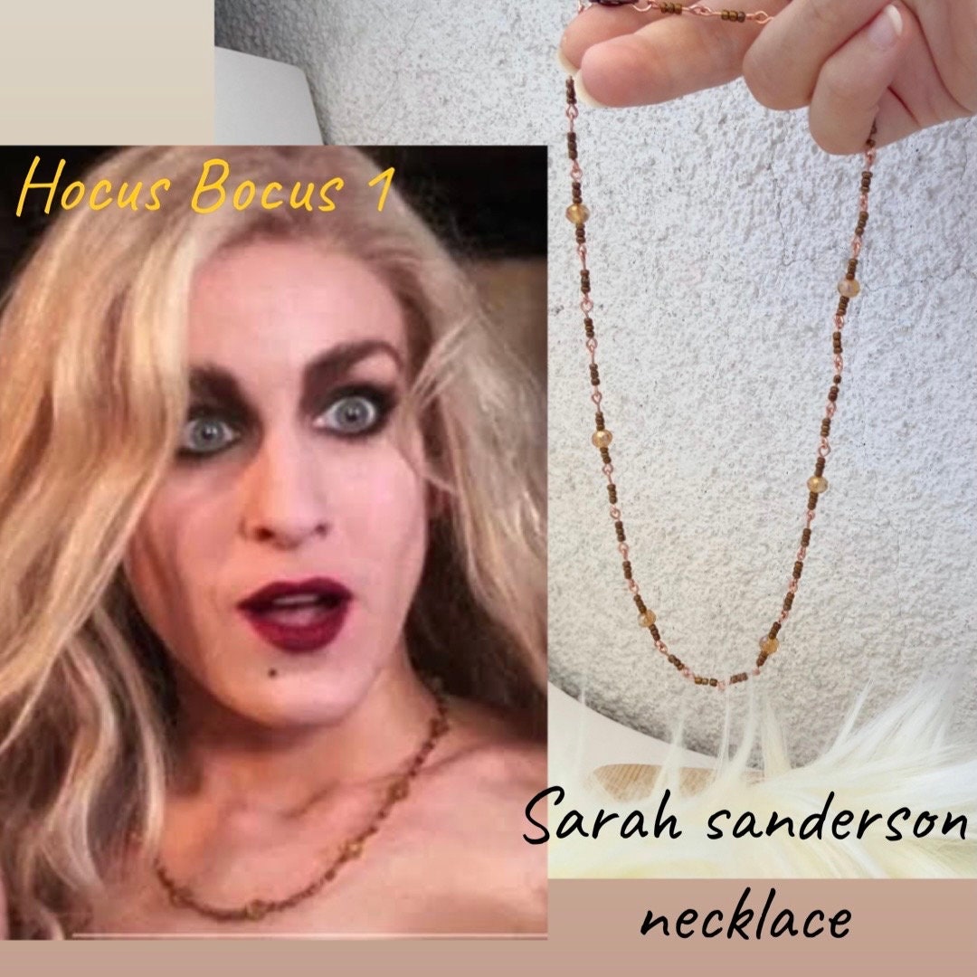 Sarah Sanderson Hocus Pocus Bead Necklace Halloween Cosplay - Etsy
