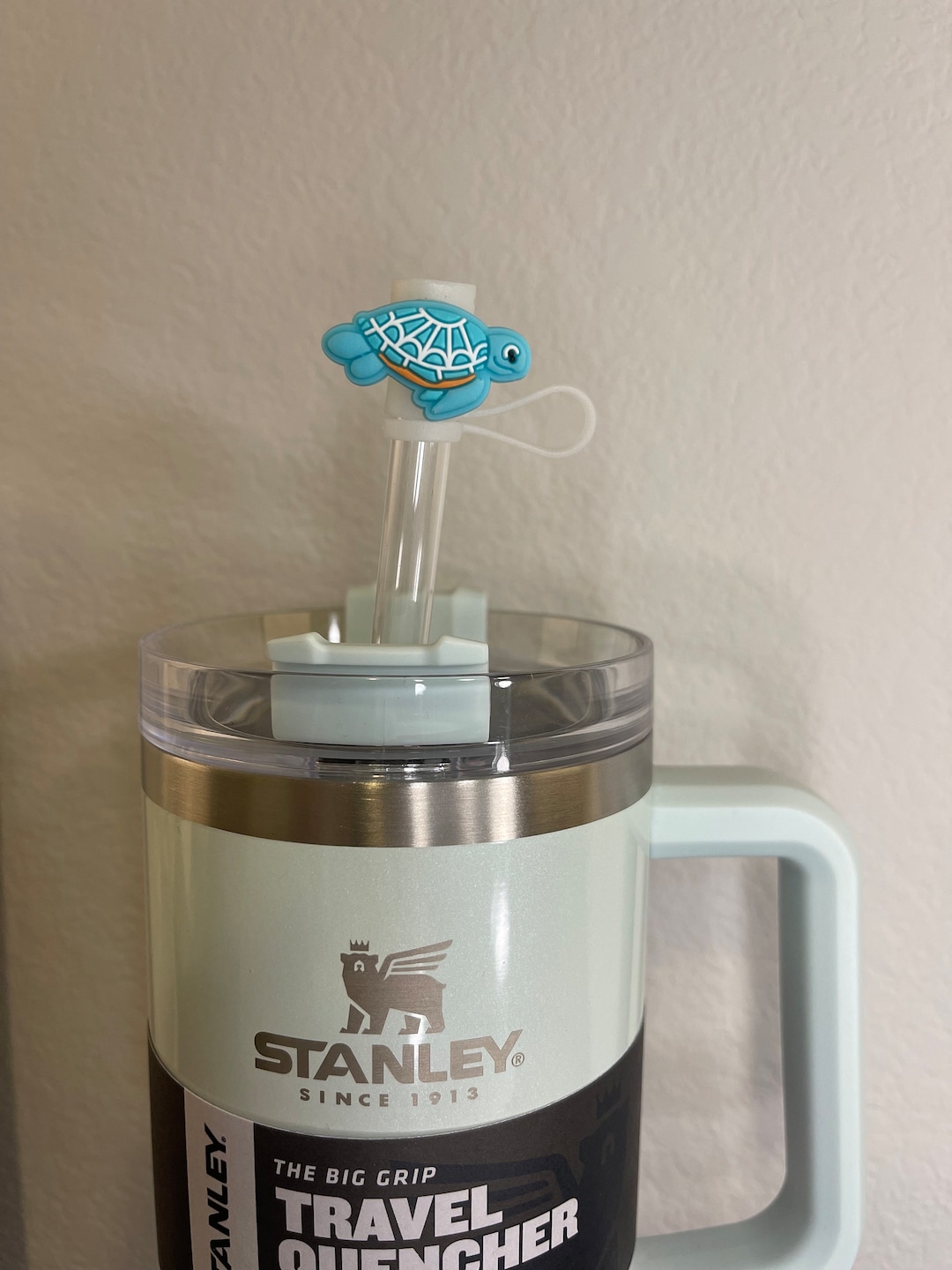 Turtle Stanley Straw Topper - Etsy