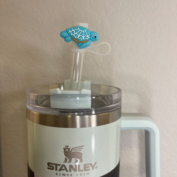 Turtle Stanley Straw Topper - Etsy