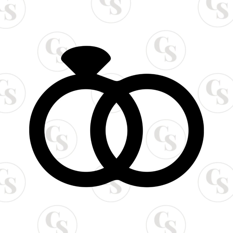 Married Couple’s Rings SVG - Etsy
