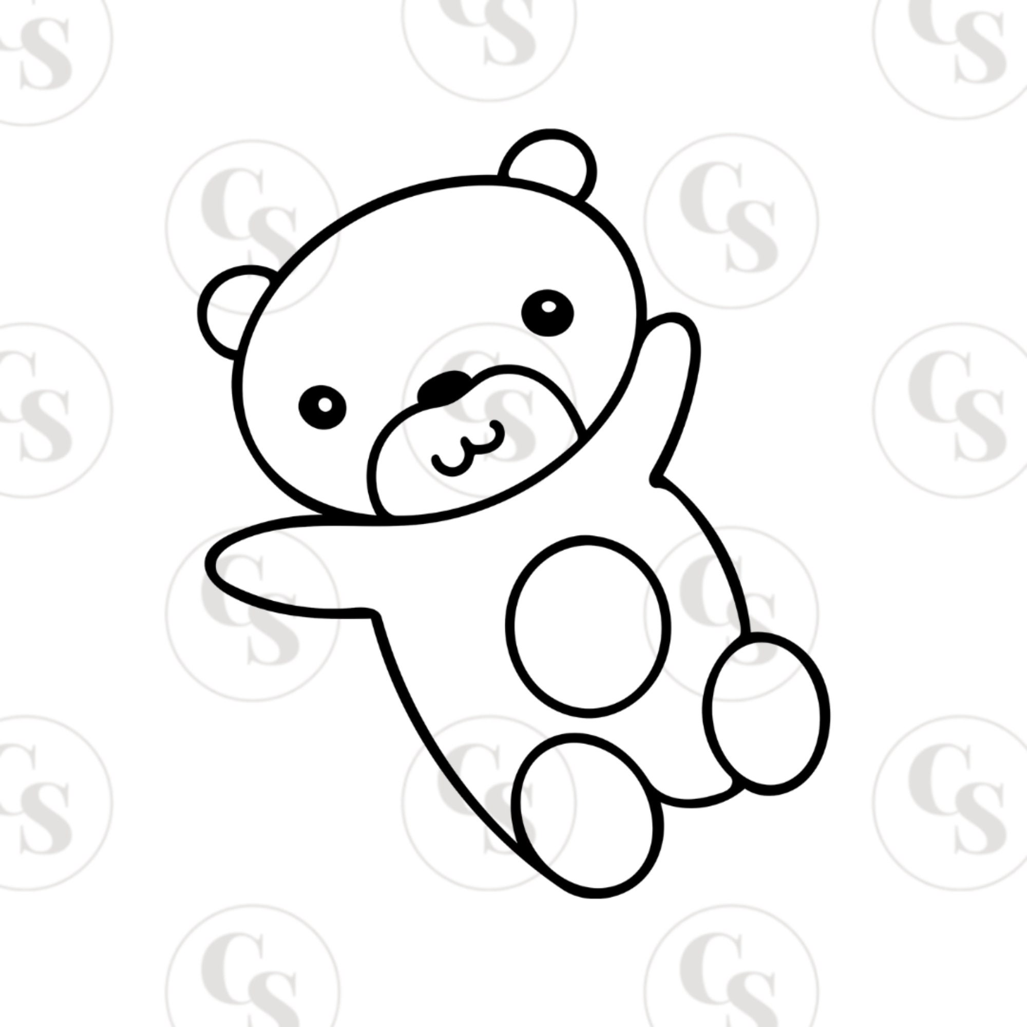 Teddy Bear SVG - Etsy