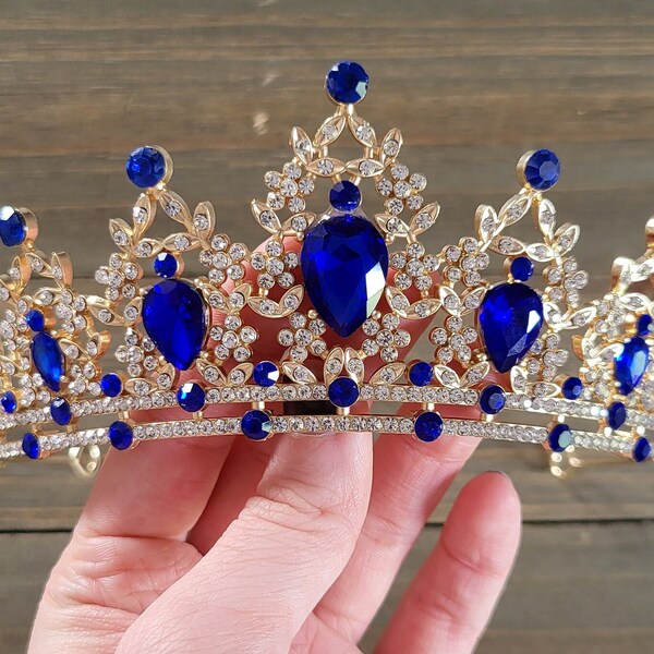 Royal Blue Crown - Etsy