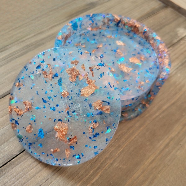 Blue Coasters - Etsy