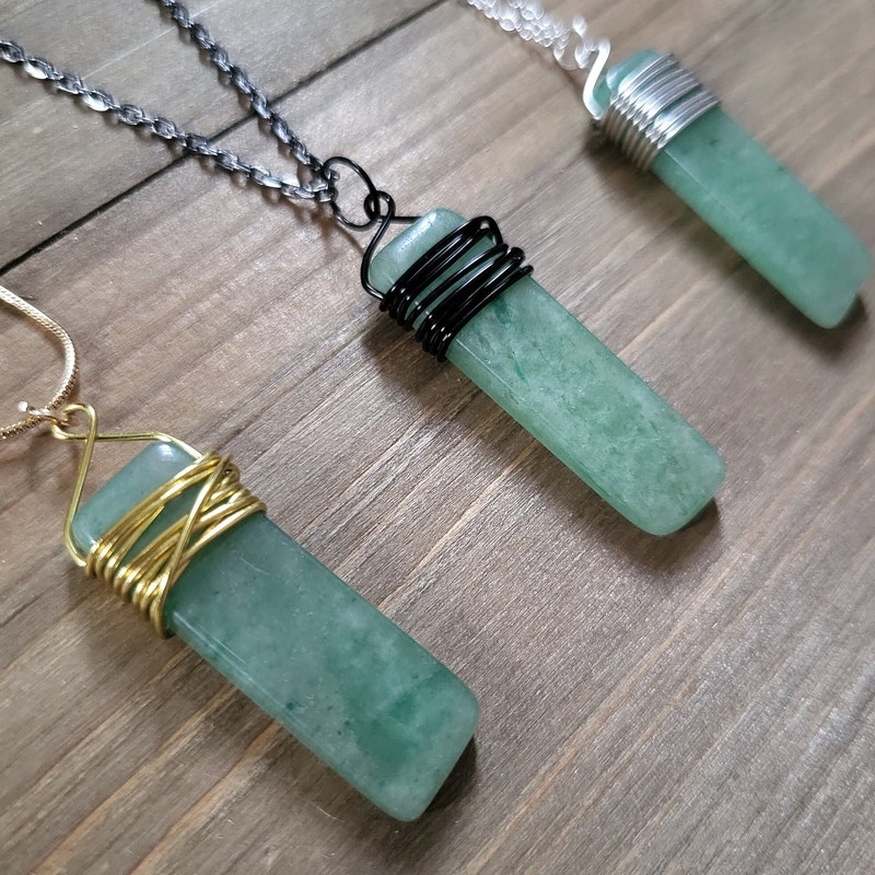Aventurine Pendant - Etsy