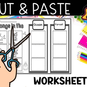 Cut and Paste Animals in Their Habitats|posters| Snakes and Ladders ...