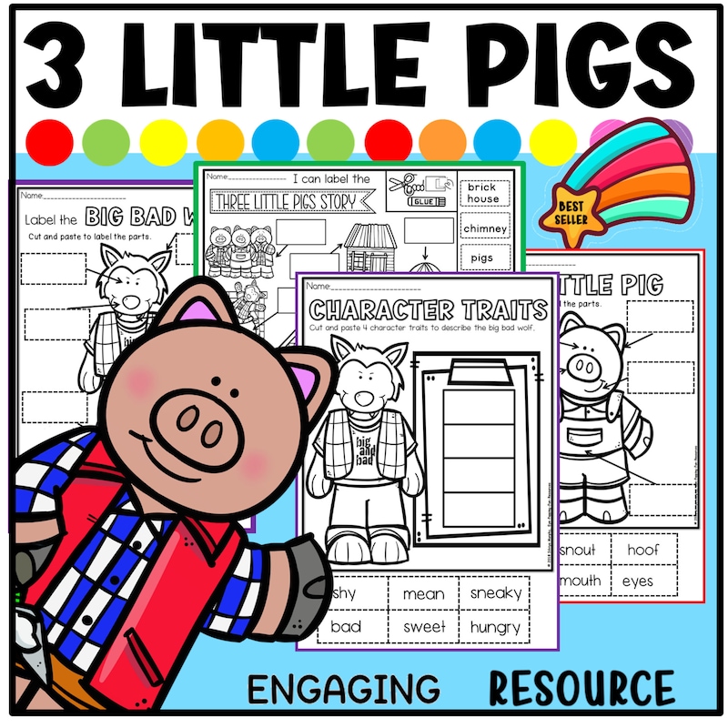 Three Little Pigs - Etsy