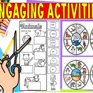 Cut and Paste Animals in Their Habitats|posters| Snakes and Ladders ...