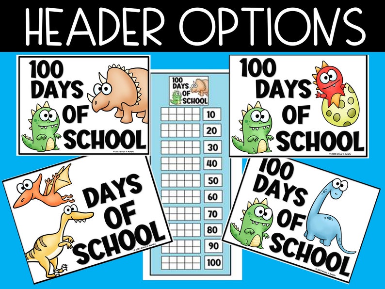 1oo Days of School Wall Chart and Worksheets - Etsy