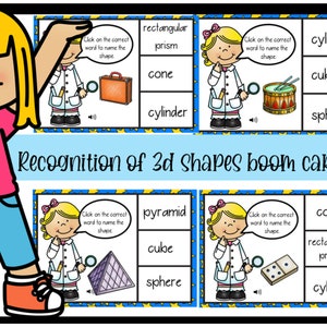 Kindergarten 3d Shapes Bundle|attributes of Shapes|boom Cards|sorting ...