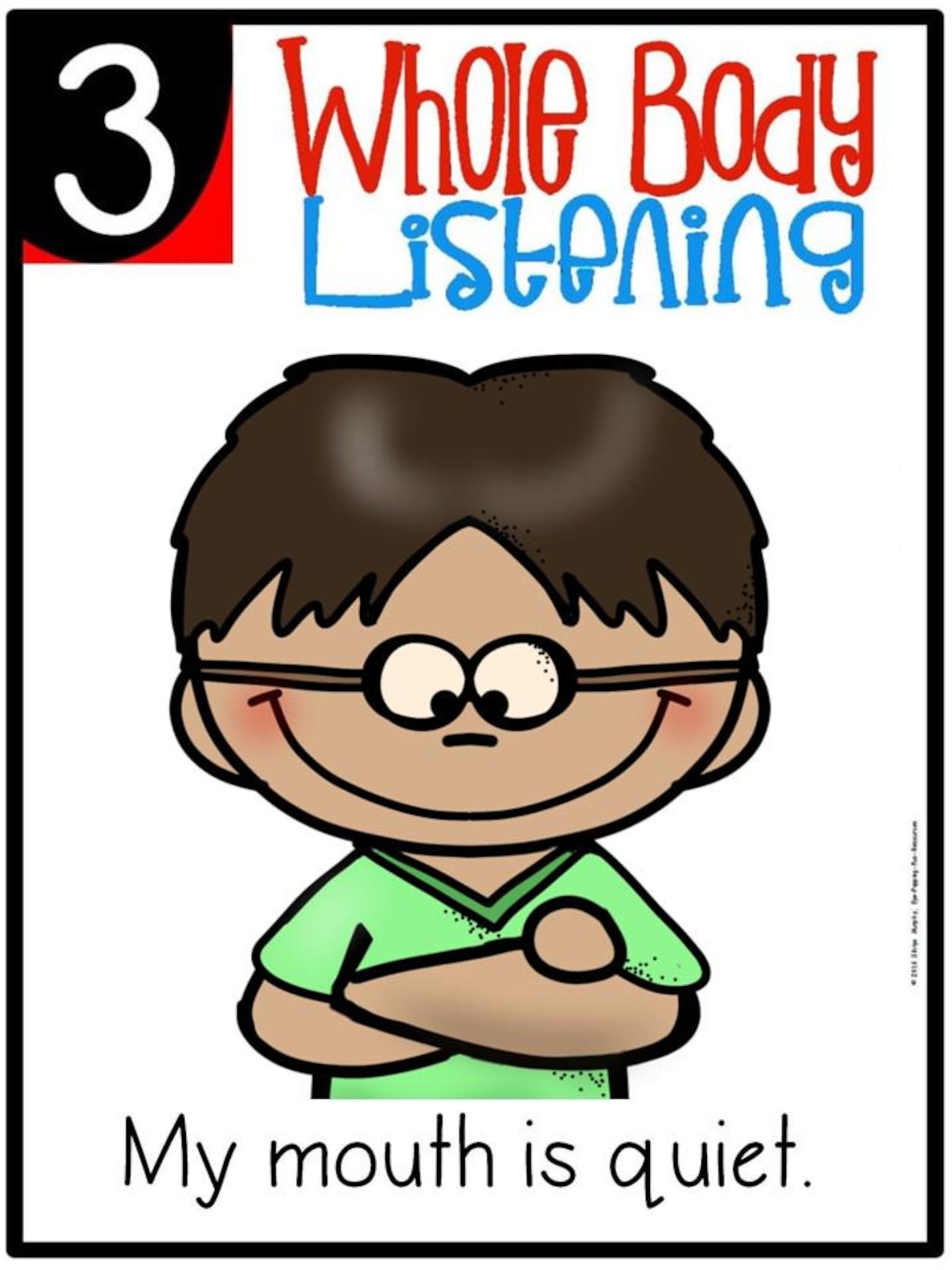 Whole Body Listening Poster|behavior Management|50% Off - Etsy