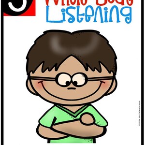 Whole Body Listening Poster|behavior Management|50% Off - Etsy