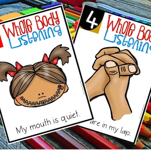 Whole Body Listening Poster|behavior Management|50% Off - Etsy