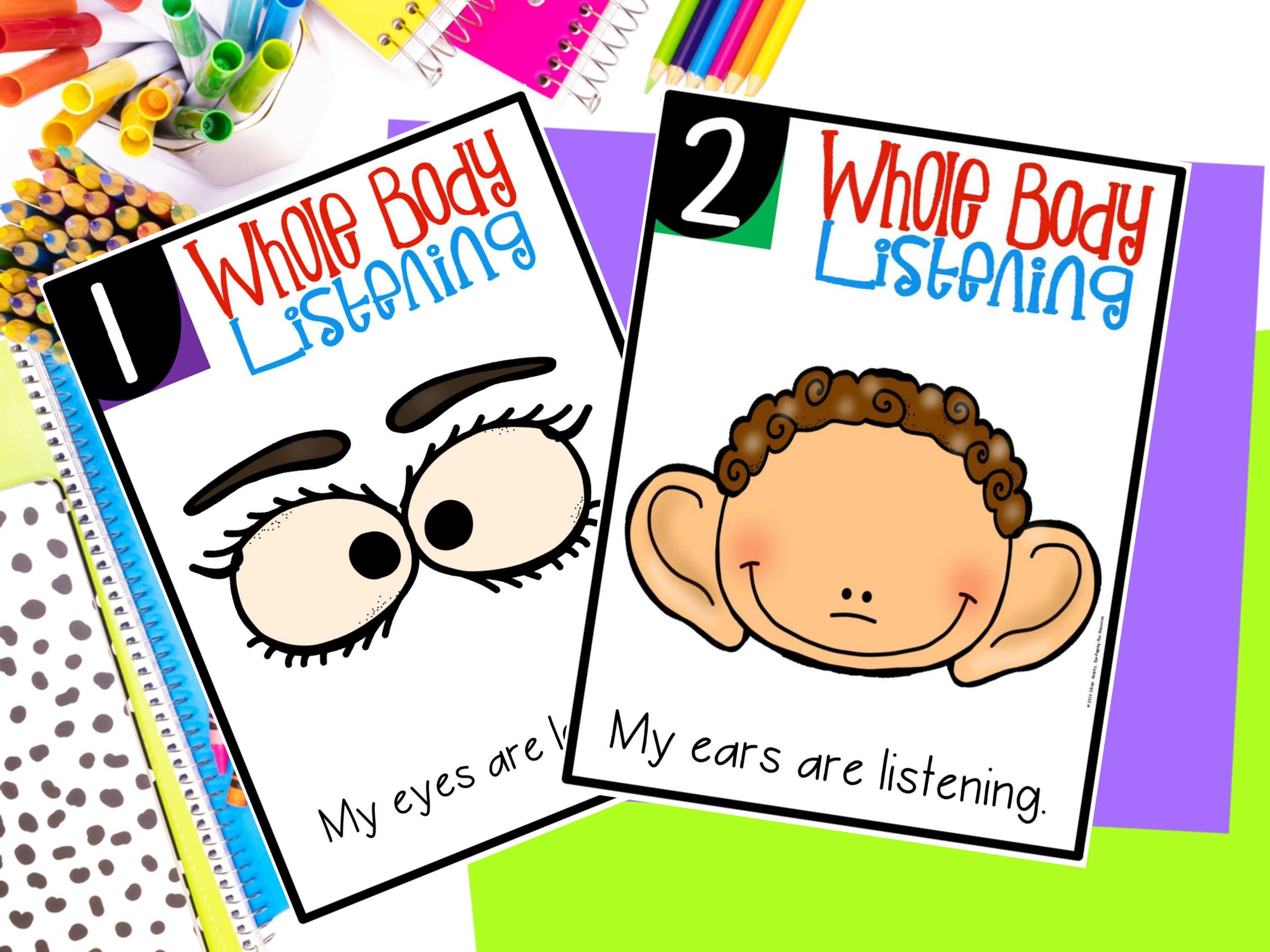 Whole Body Listening Poster|behavior Management|50% Off - Etsy