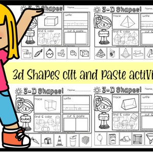 Kindergarten 3d Shapes Bundle|attributes of Shapes|boom Cards|sorting ...