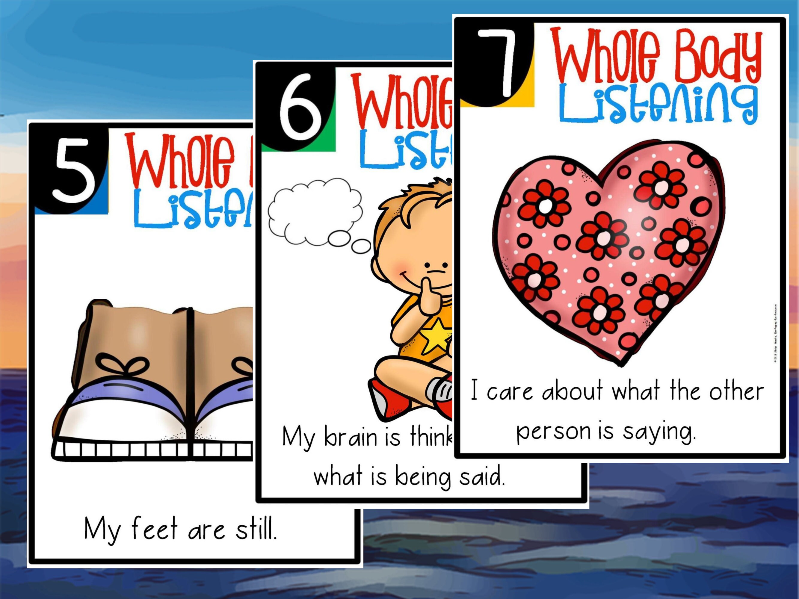 Whole Body Listening Poster|behavior Management|50% Off - Etsy