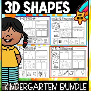 Kindergarten 3d Shapes Bundle|attributes of Shapes|boom Cards|sorting ...