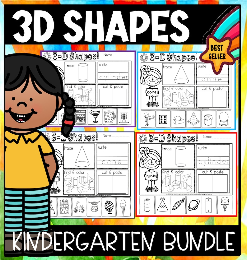 Kindergarten 3d Shapes Bundle|attributes of Shapes|boom Cards|sorting ...