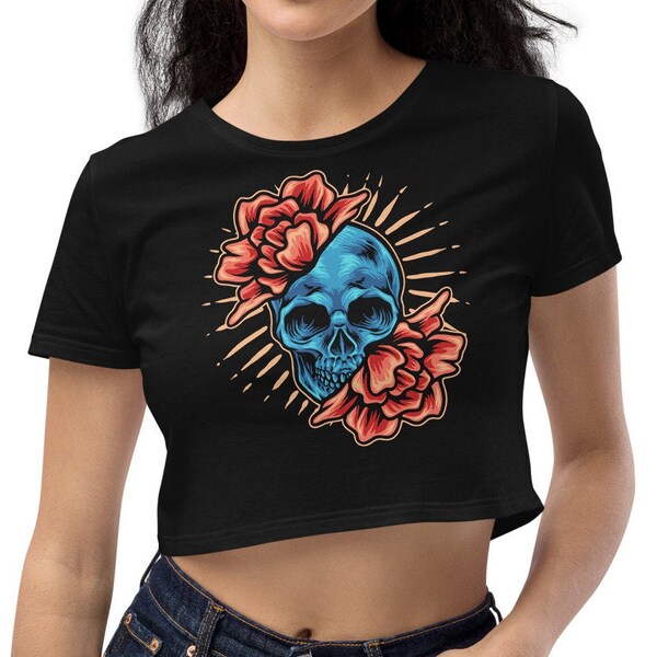 Skull Crop Top - Etsy