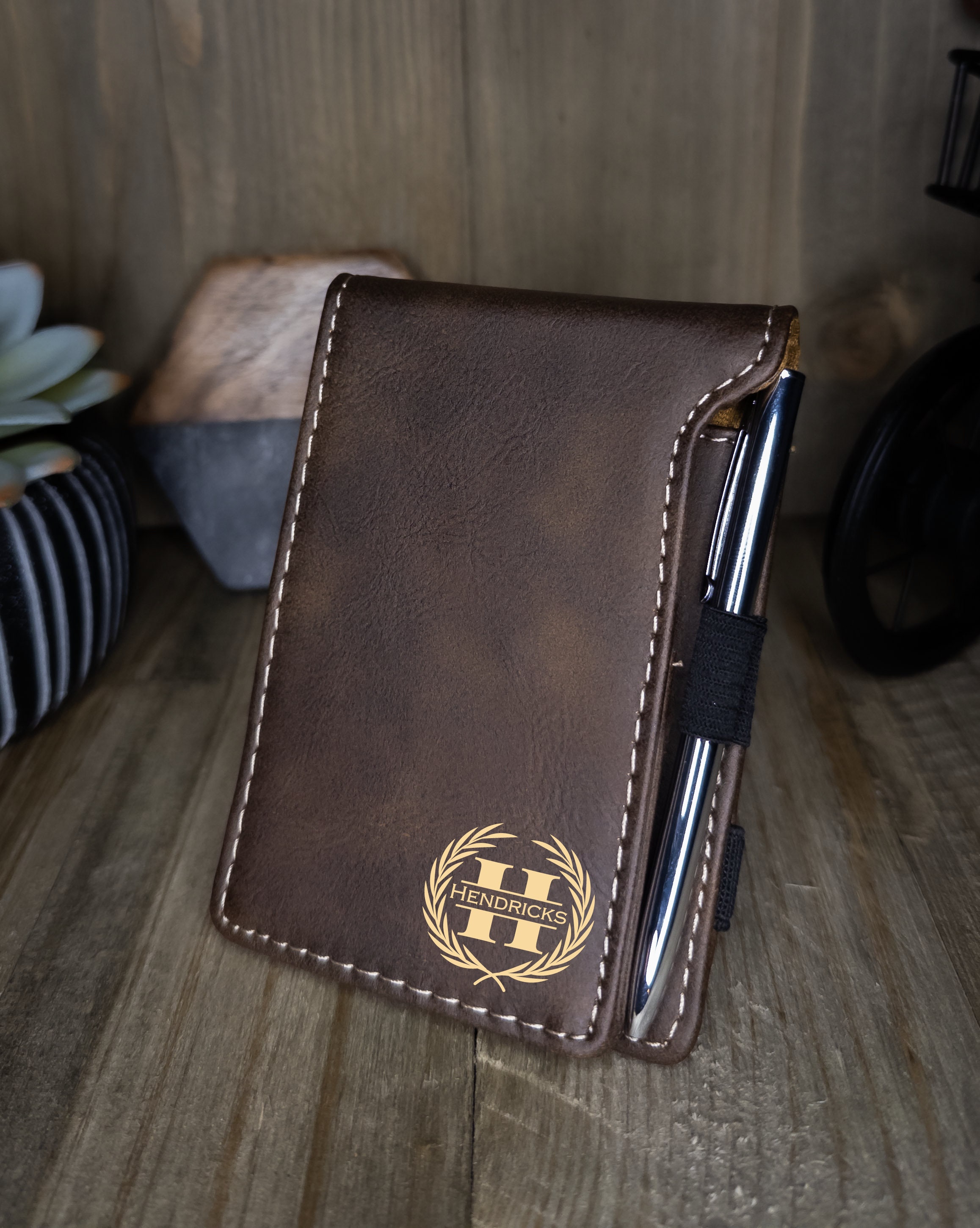 Custom Engraved Notepad. Personalized Notepad Leather Custom - Etsy
