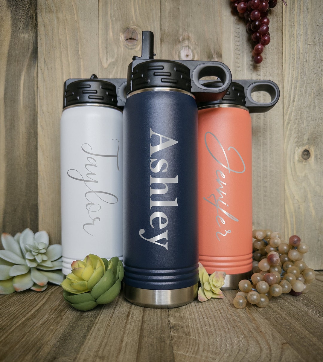 Custom Water Bottle,water Bottle With Name, Personalized Water Bottle ...
