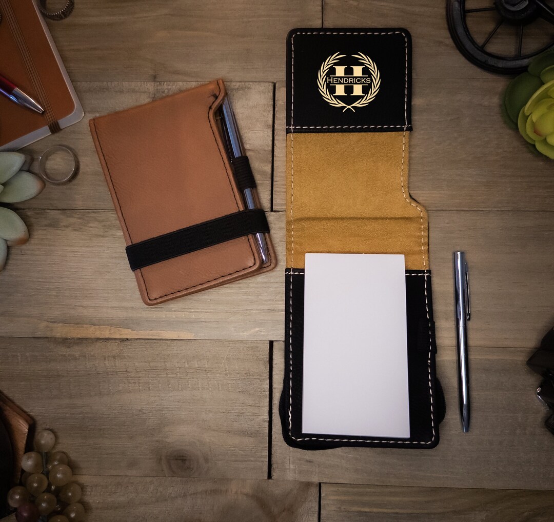 Custom Engraved Notepad. Personalized Notepad, Leather Custom Notepad ...
