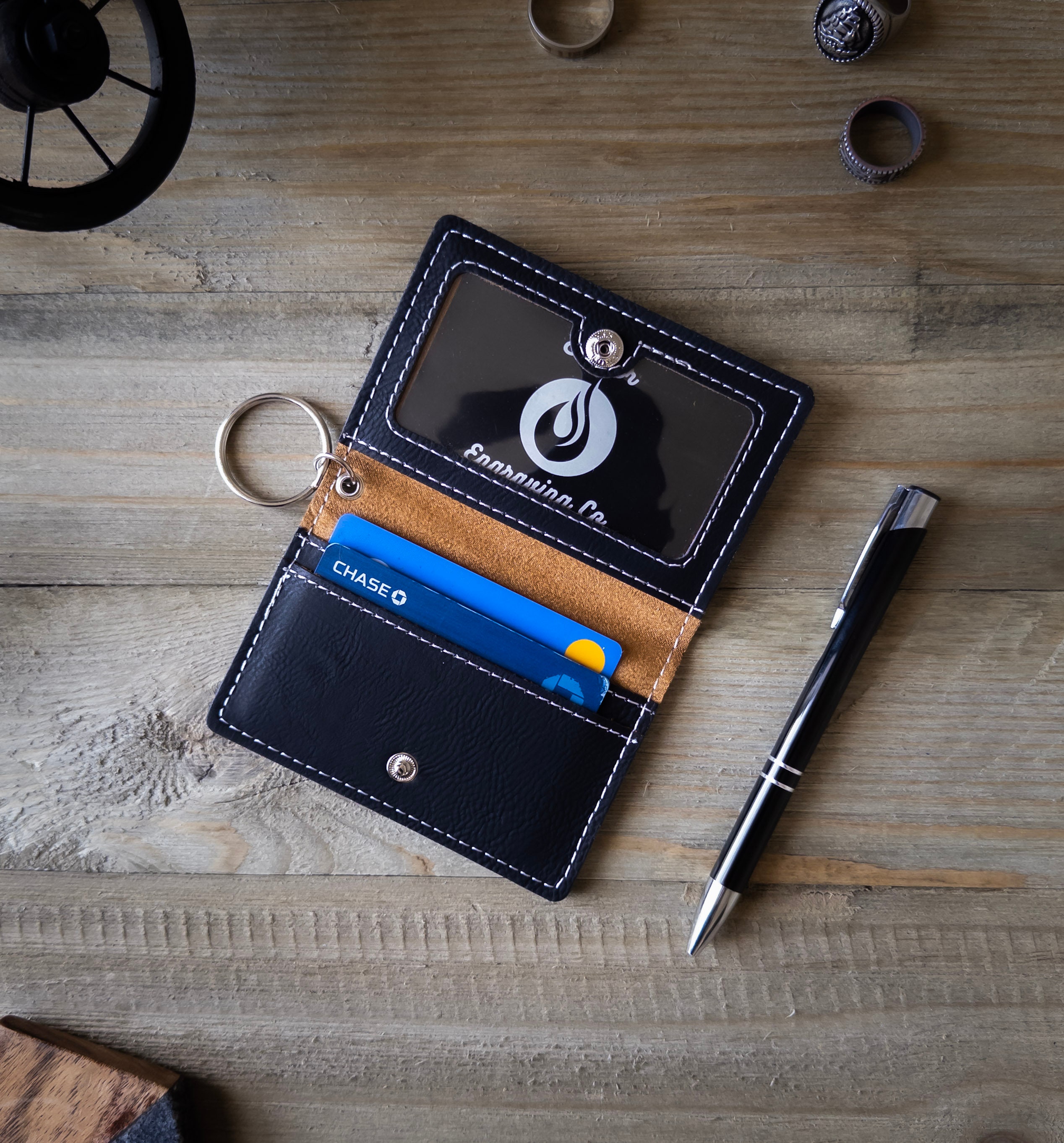 Keychain Wallet Customized Keychain Wallet Custom Keychain - Etsy