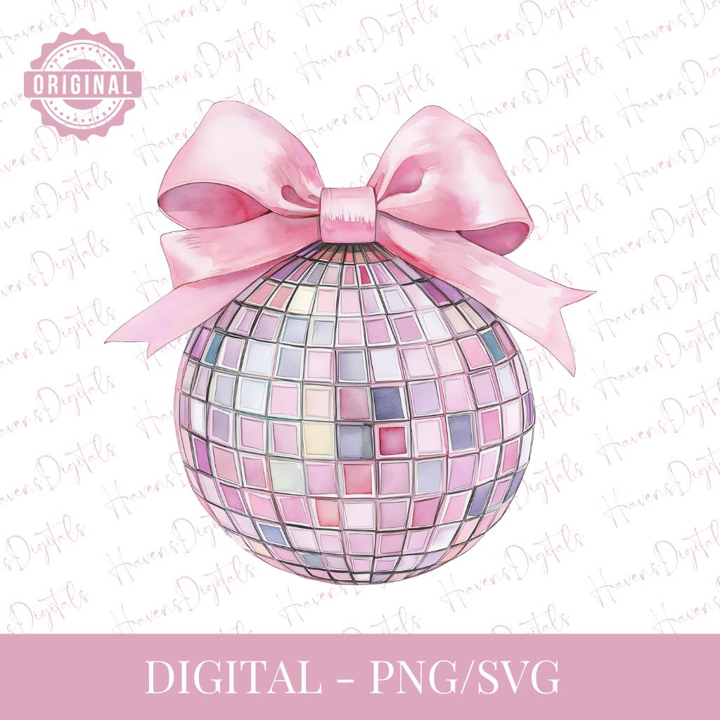 Pink Disco Ball Clipart – Mirrorball Decor, Disco Ball SVG & PNG ...