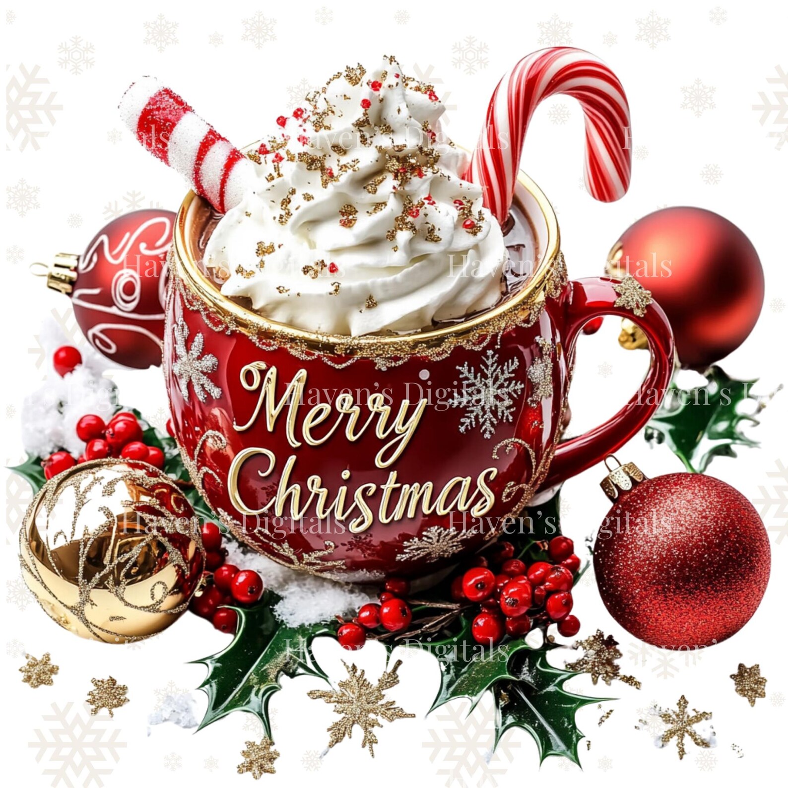 10 Christmas Drink Clipart Bundle – Festive Drink Icons, Hot Cocoa ...