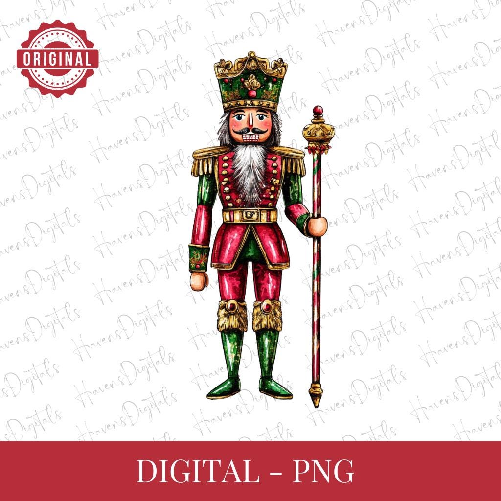 Watercolor Nutcracker Clipart Christmas PNG Digital Download Nutcracker ...