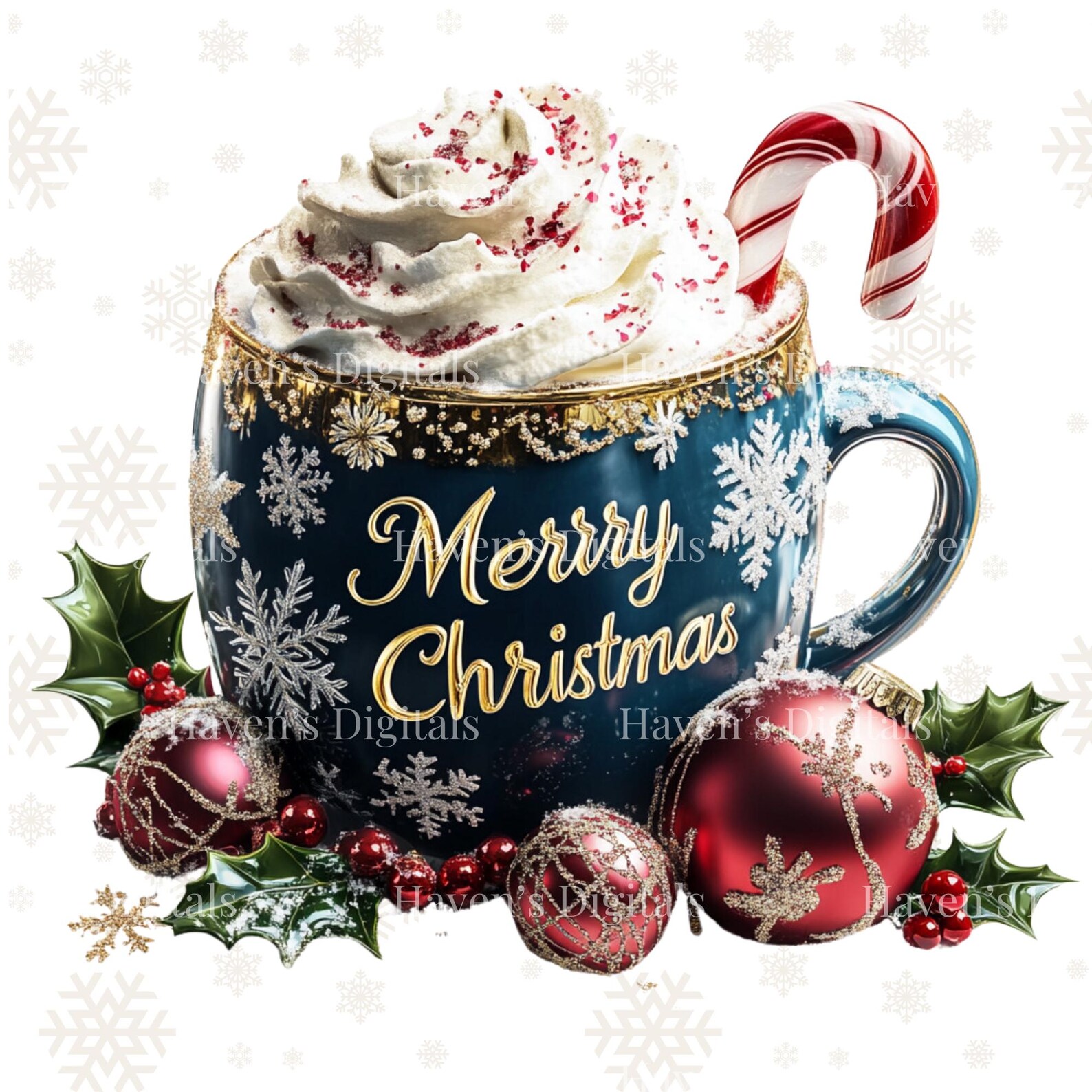 10 Christmas Drink Clipart Bundle – Festive Drink Icons, Hot Cocoa ...