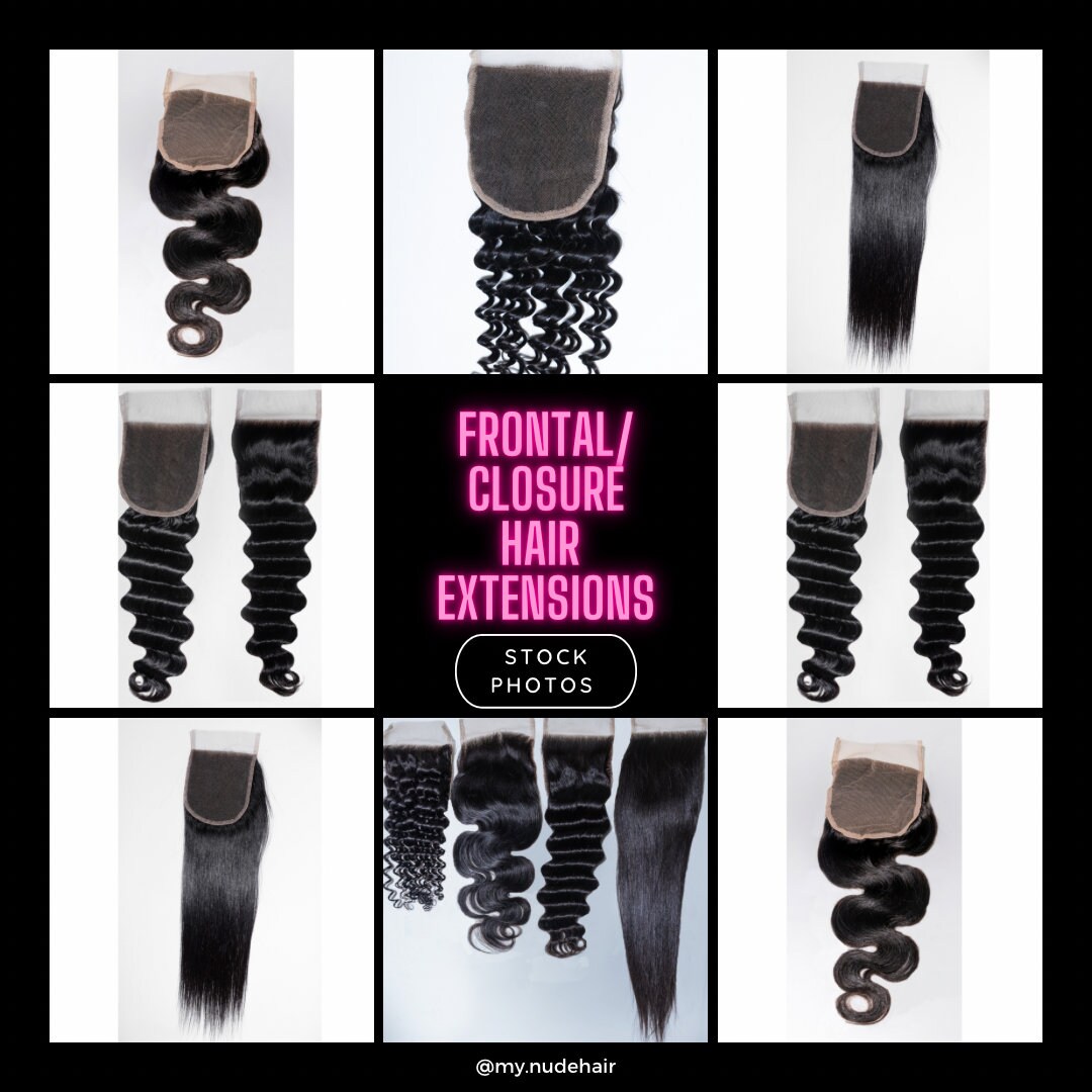 Frontals and Closure Stock Photos Hair Extensions Photos - Etsy