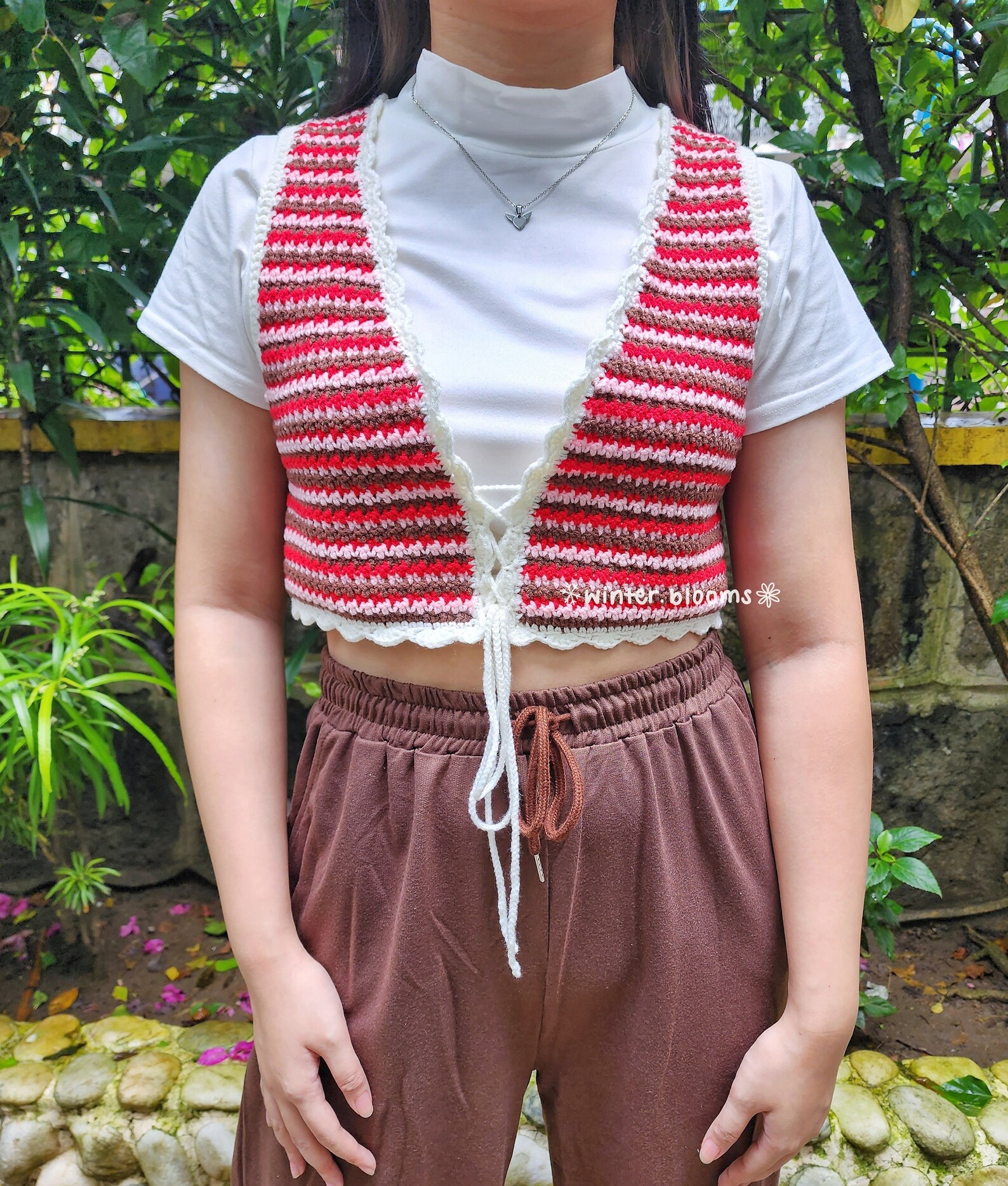 Open Front Houndstooth Vest Pattern | Cute Candy Vest | PDF PATTERN ...