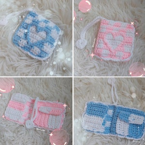 Delia Heartlet | Cute Crochet Wallet Organizer | PDF Pattern Only - Etsy