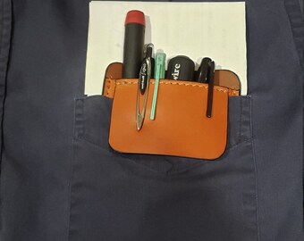 Personalized Pocket Protector Leather. Shirt Pocket Protector - Etsy