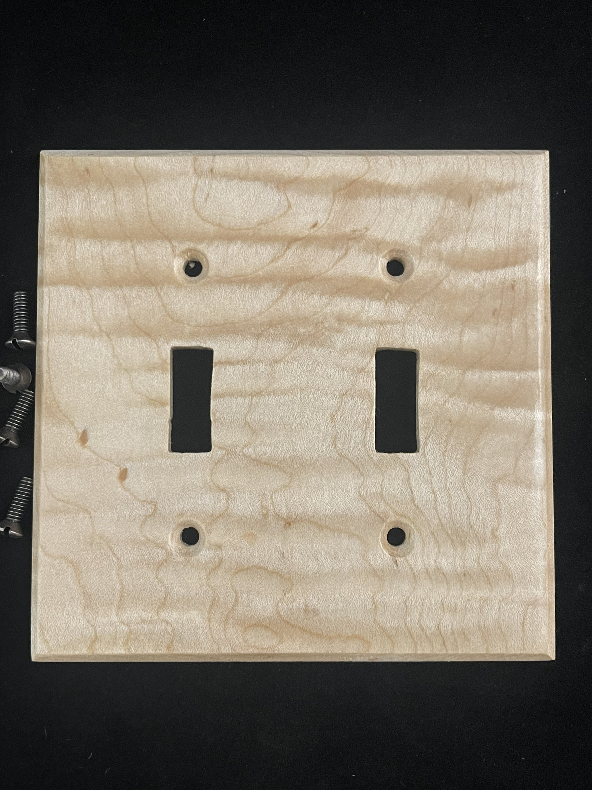 Curly Maple Figured Wood Double Light Switch Face Plate - Etsy