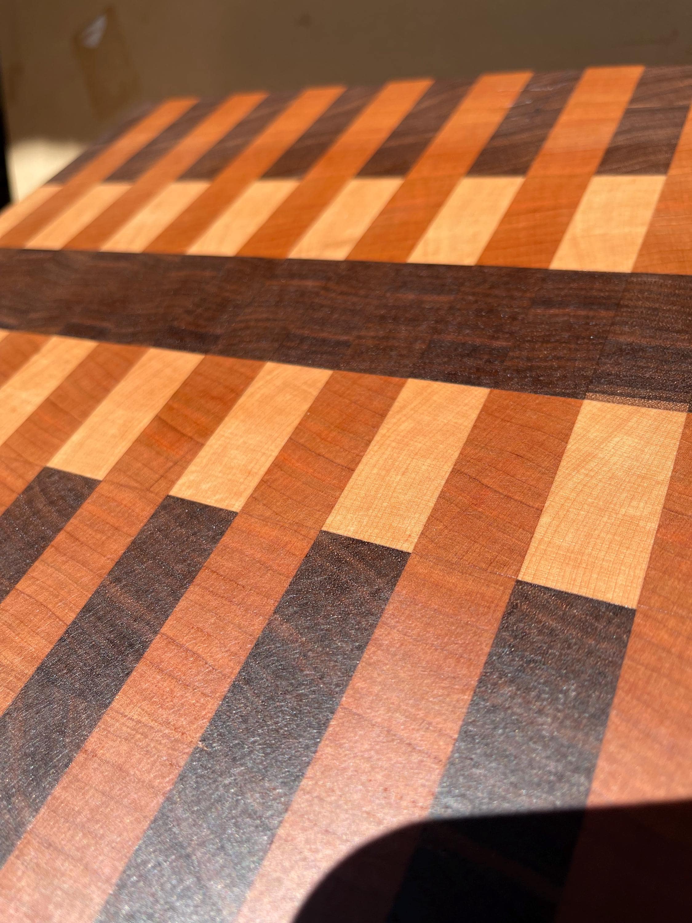 Cherry/maple/walnut- End Grain Cutting Board - Etsy