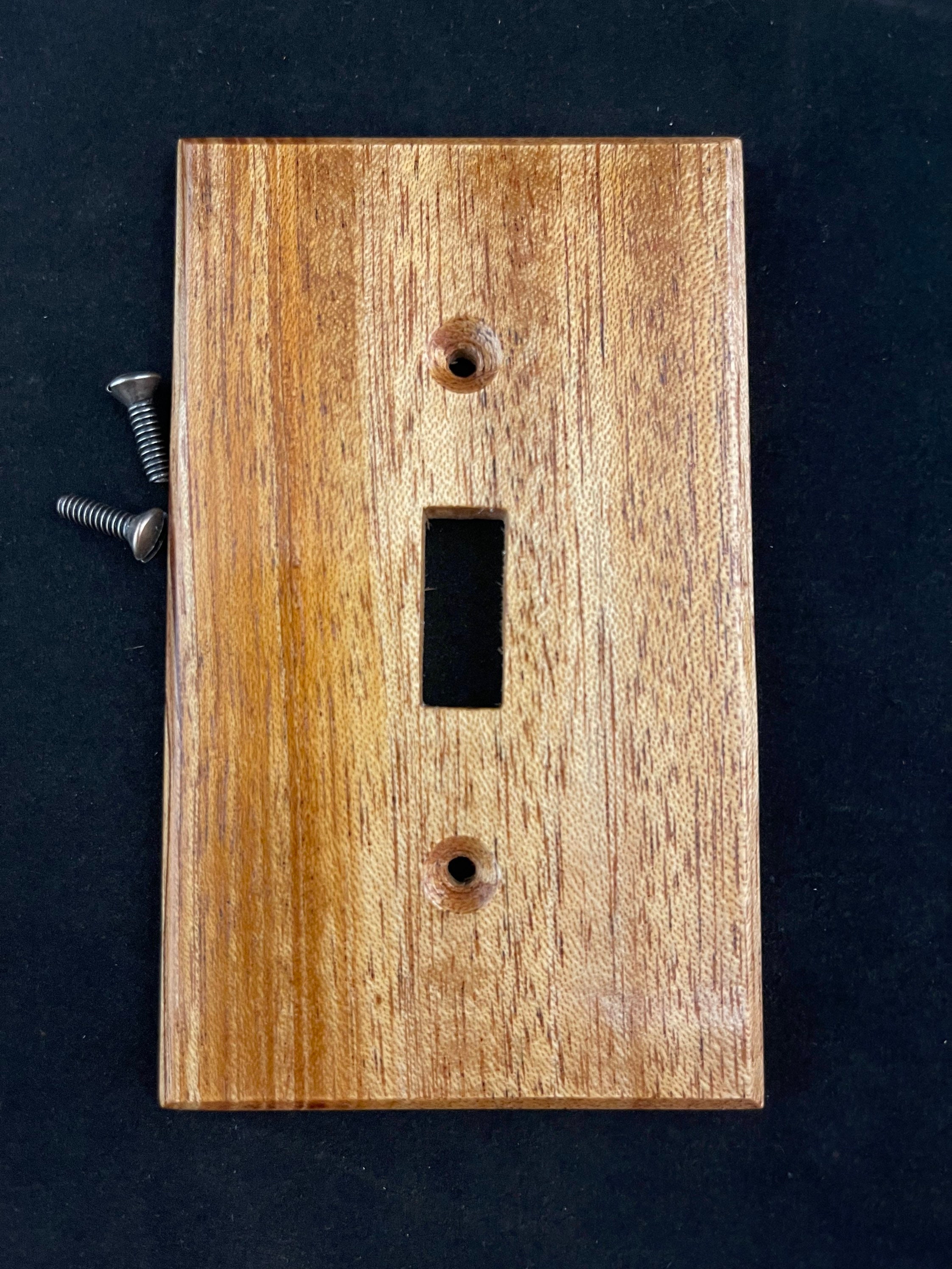 Mahogany Wood Light Switch Face Plate - Etsy