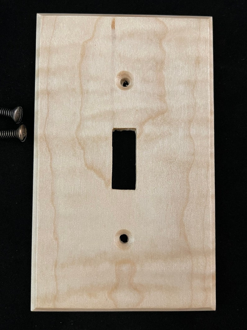 Curly Maple Figured Wood Light Switch Face Plate - Etsy
