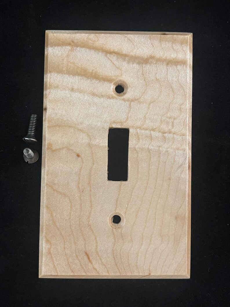 Curly Maple Figured Wood Light Switch Face Plate - Etsy