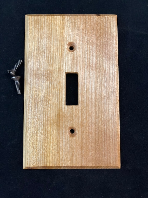 Flamed Birch Hardwood Light Switch Face Plate - Etsy