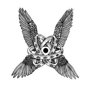 Ophanim - Original Ink Drawing of Biblically Inspired Angel - Etsy