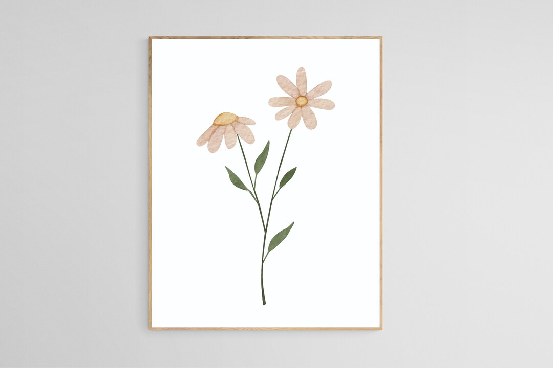 Neutral Watercolor Floral Nursery Wall Art. Vintage Nursery Prints ...