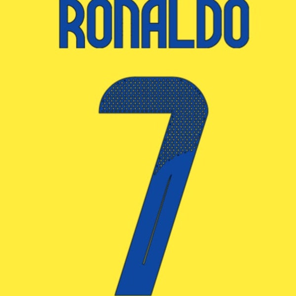 Ronaldo Jersey Font - Etsy