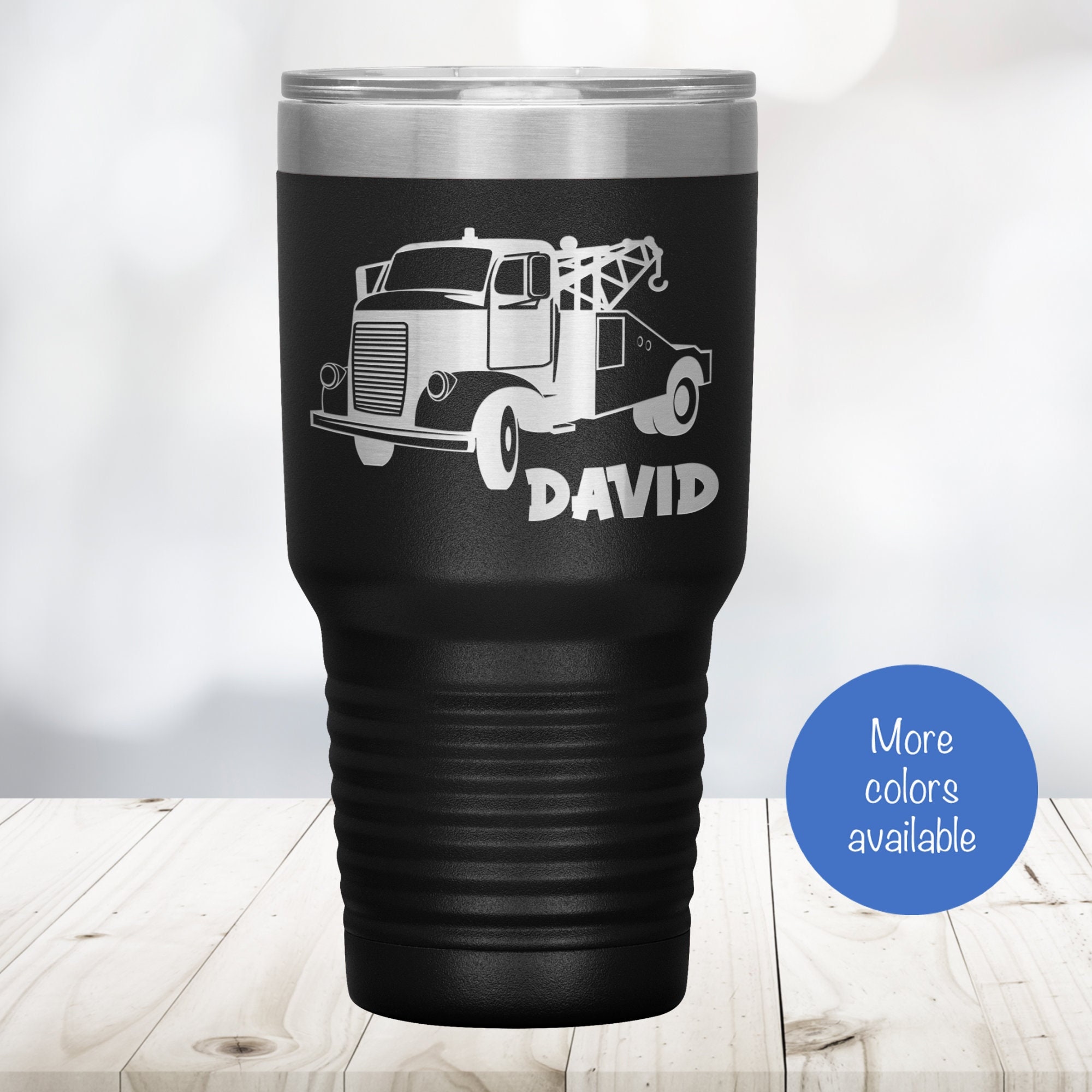 Personalized Tow Truck Travel Cup Truck Driver Tumbler Cup - Etsy