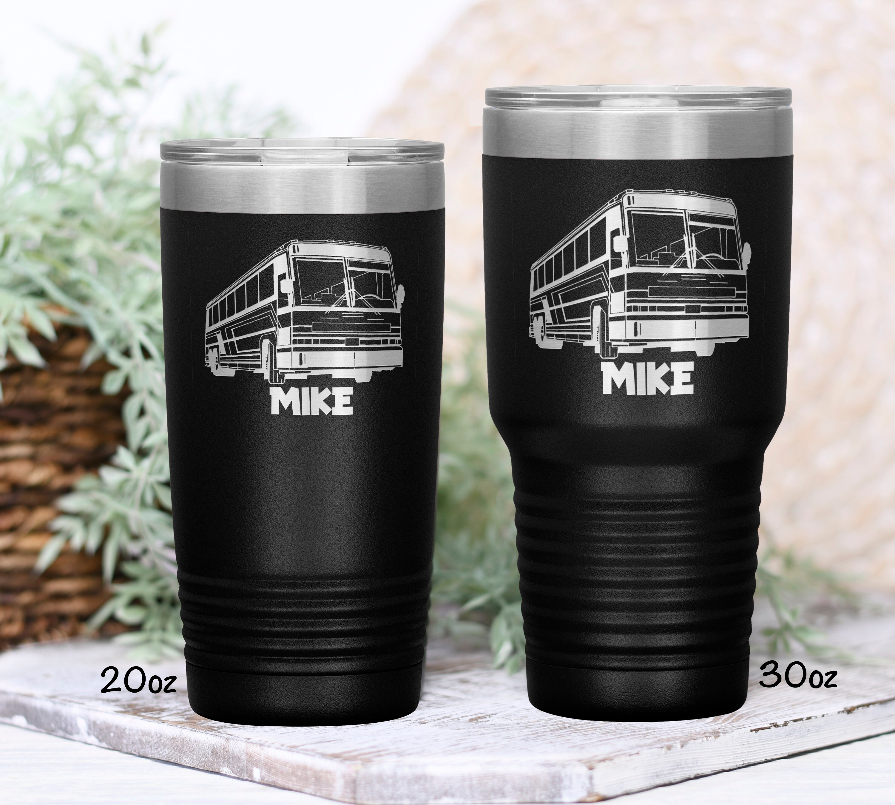 Personalized City Bus Travel Cup, Bus Driver Tumbler Cup, Metro Bus ...