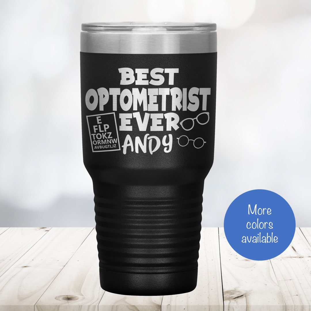Personalized Optometrist Tumbler, Optometrist Appreciation Gift Mug ...