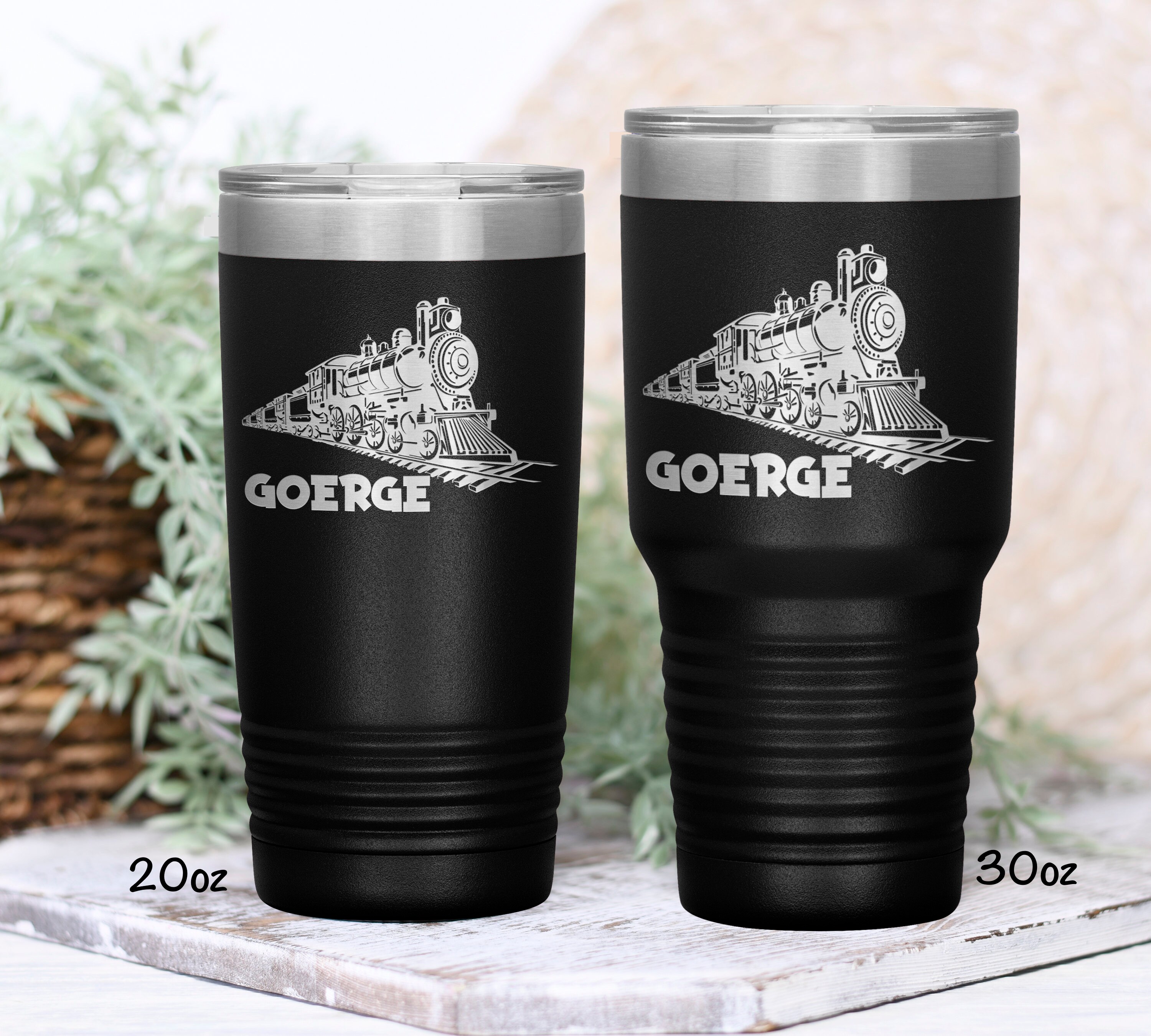 Personalized Steam Train Travel Cup Train Driver Tumbler Cup | Etsy